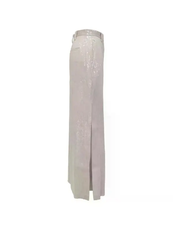 Brunello Cucinelli Sequin Maxi Skirt - Neutrals