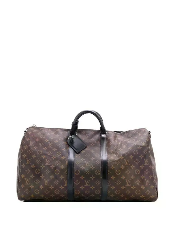 LOUIS VUITTON Keepall Bandouliere 55 Travel Bag - Brown