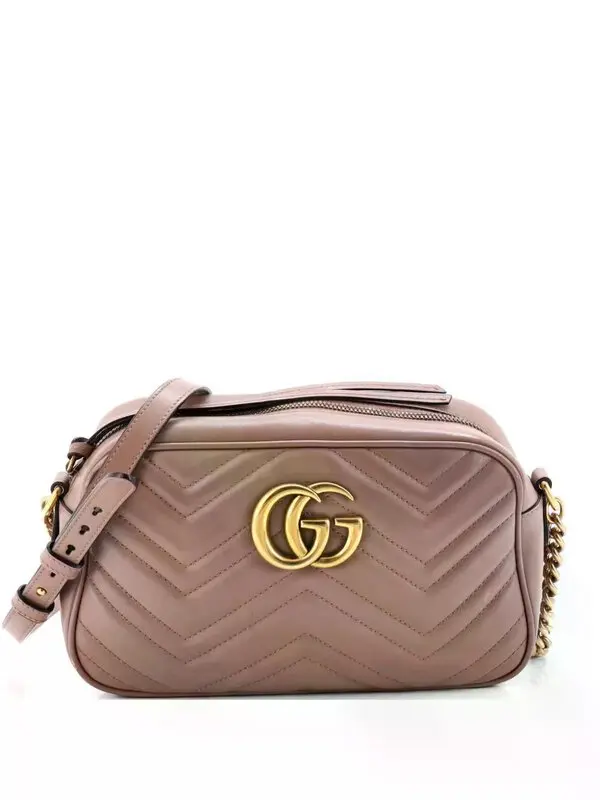 Gucci Gg Marmont Matelassé Leather Small Shoulder Bag - Neutrals