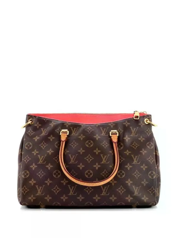 LOUIS VUITTON Pallas Tote Monogram Canvas With Leather Shoulder Bag