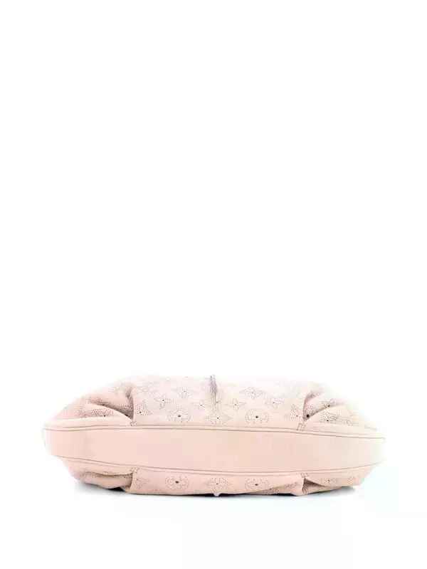 LOUIS VUITTON Mahina Leather Pm Hobo Bag - Neutrals