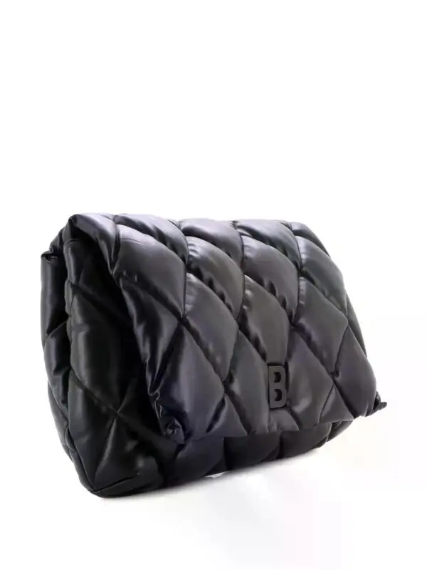Balenciaga Quilted Leather Large Clutch Bag