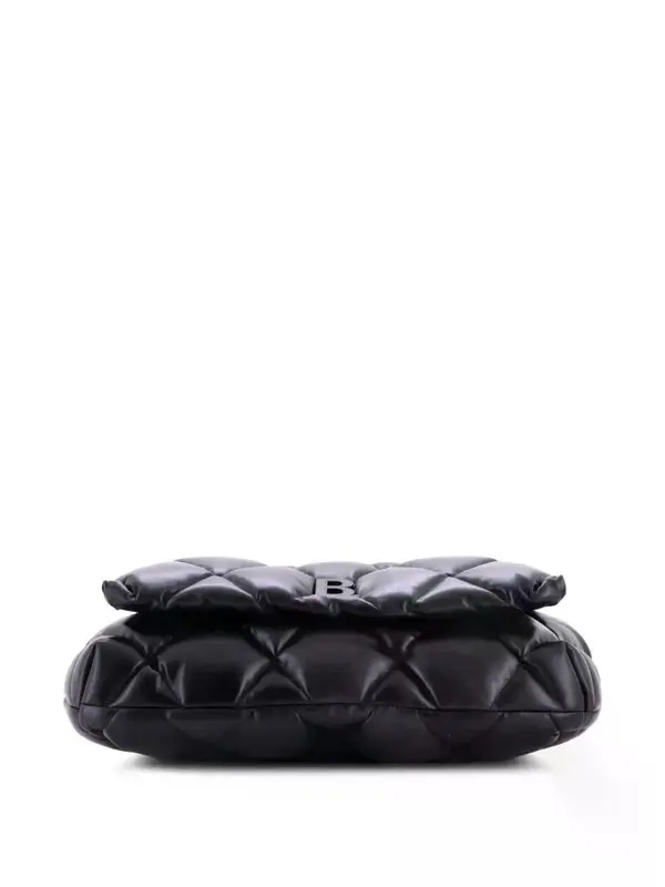 Balenciaga Quilted Leather Large Clutch Bag