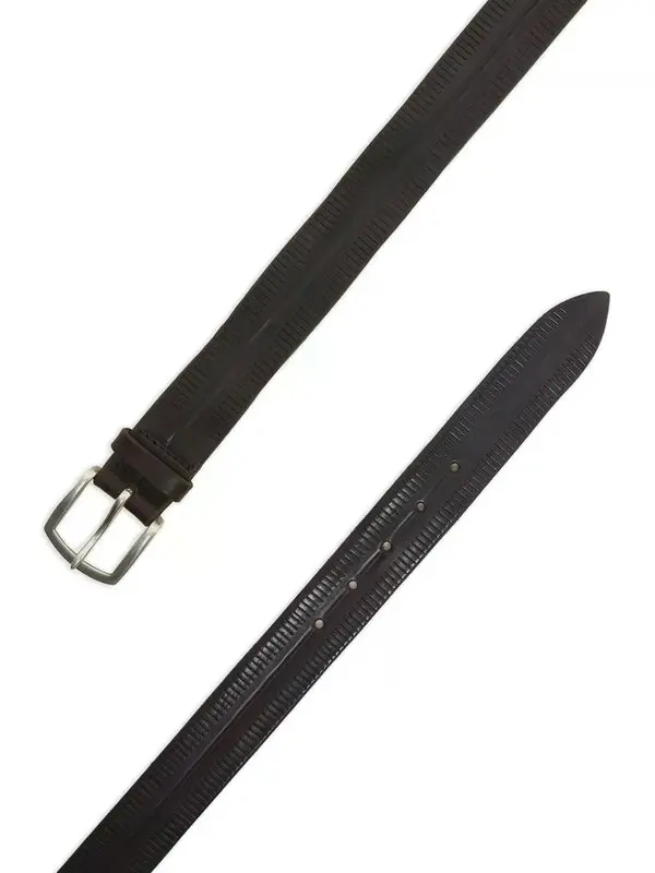 Orciani Ribbed Leather Belt