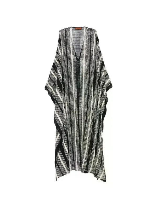 Missoni Embellished Striped Kaftan - Grey