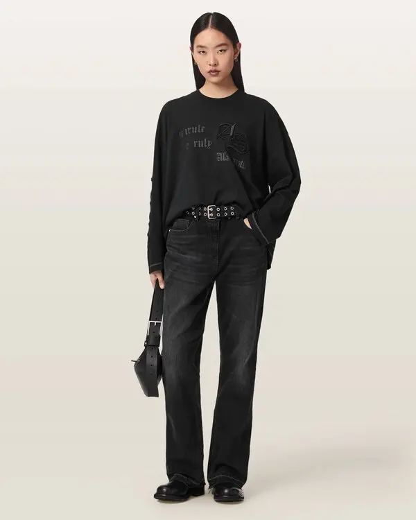 ALLSAINTS Fable Mid Rise Bootcut Denim Jeans