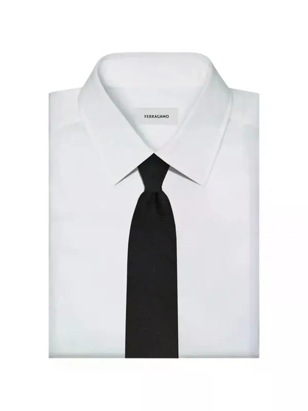 FERRAGAMO Jacquard Silk-blend Tie