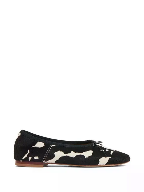MANSUR GAVRIEL Dream Ballerina Pony-hair Flats - Black