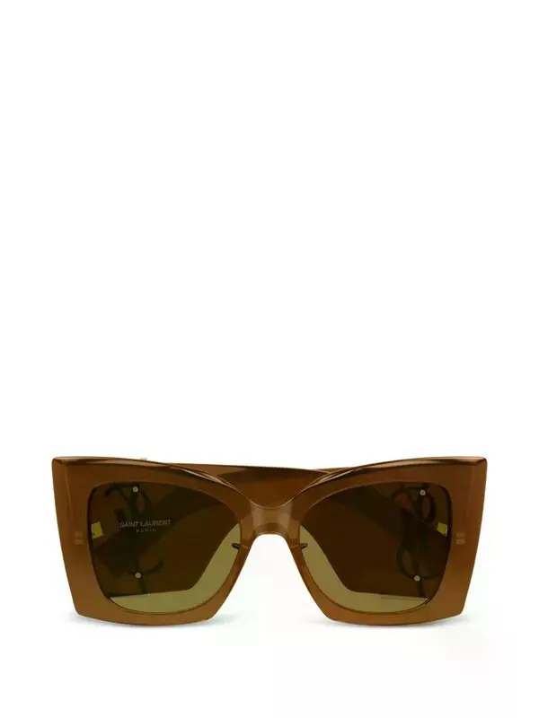 Saint Laurent Sl M119 Blaze Cat-eye Sunglasses - Brown