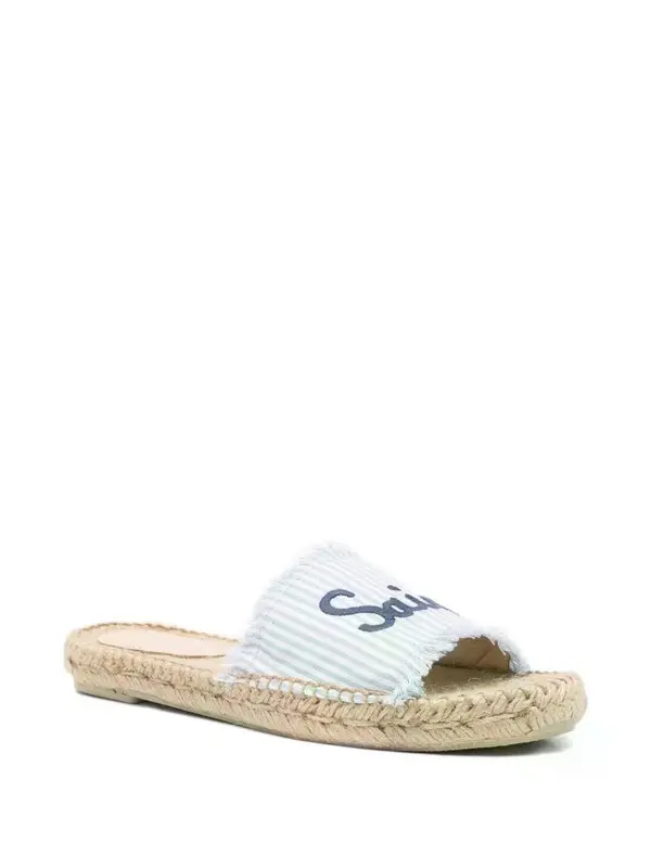 MC2 SAINT BARTH Luz Logo Embroidered Sandals