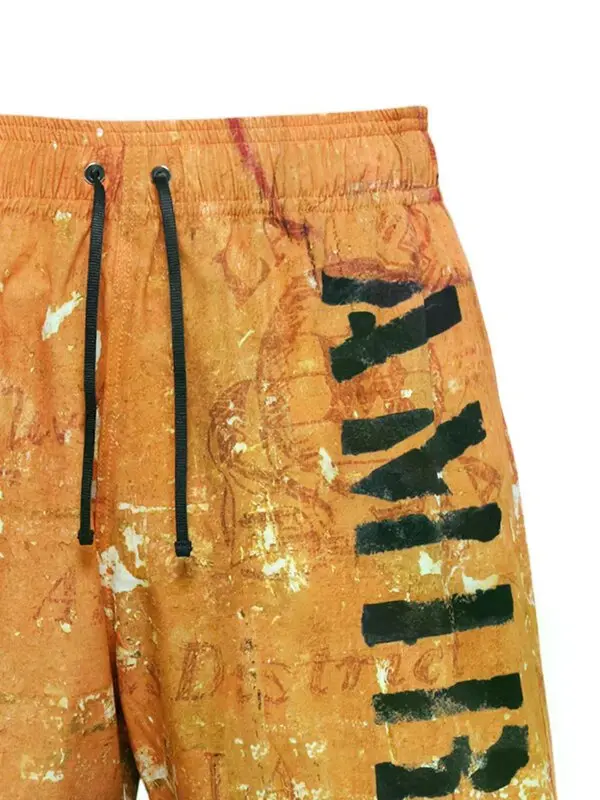 Amiri Stencil-print Swim Shorts