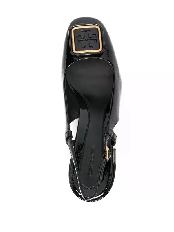Tory Burch 70mm Logo-plaque Sling-back Pumps