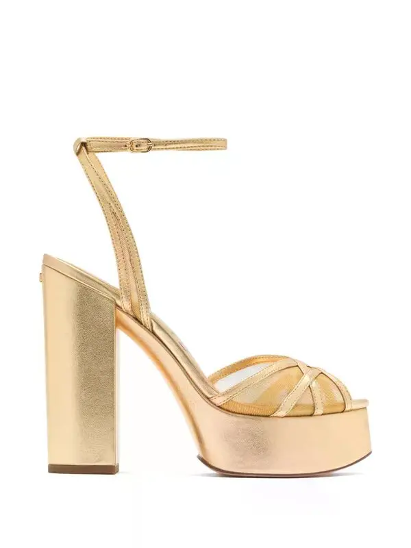 Sam Edelman Metallic Effect Platform Sandals