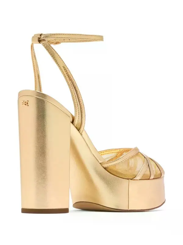 Sam Edelman Metallic Effect Platform Sandals