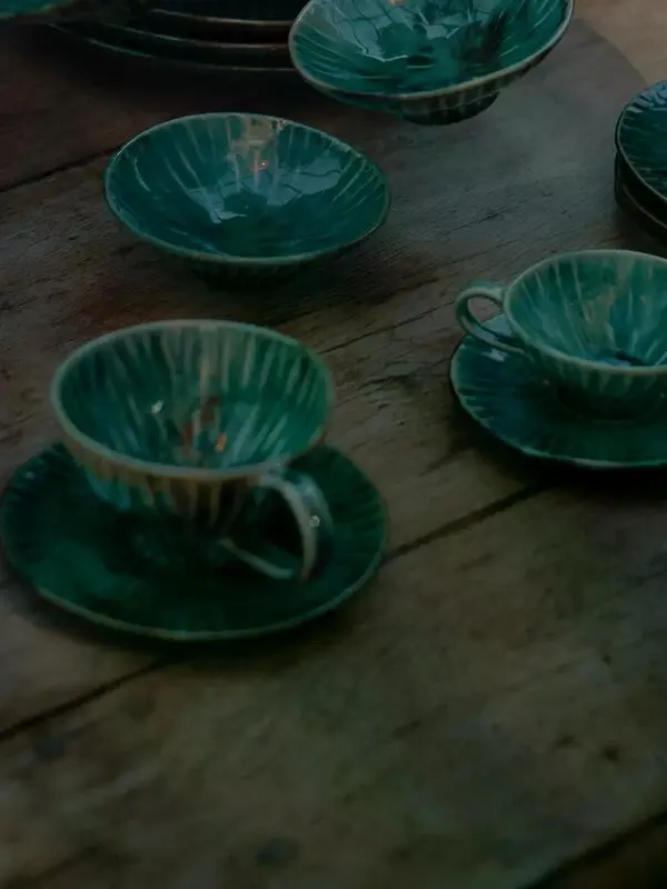 SERAX Ribbed Cappuccino Cups