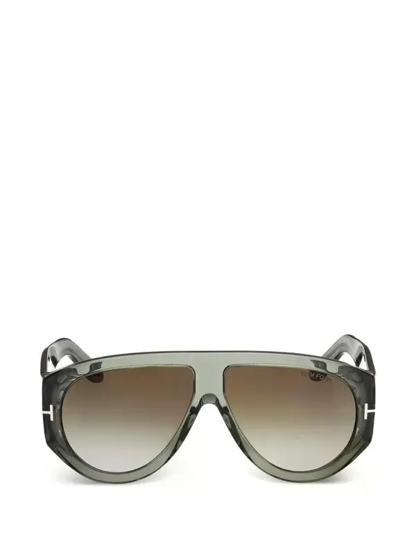 TOM FORD Bronson Pilot-frame Sunglasses - Grey