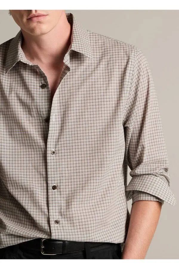Vince Condor Plaid Cotton Button-front Shirt