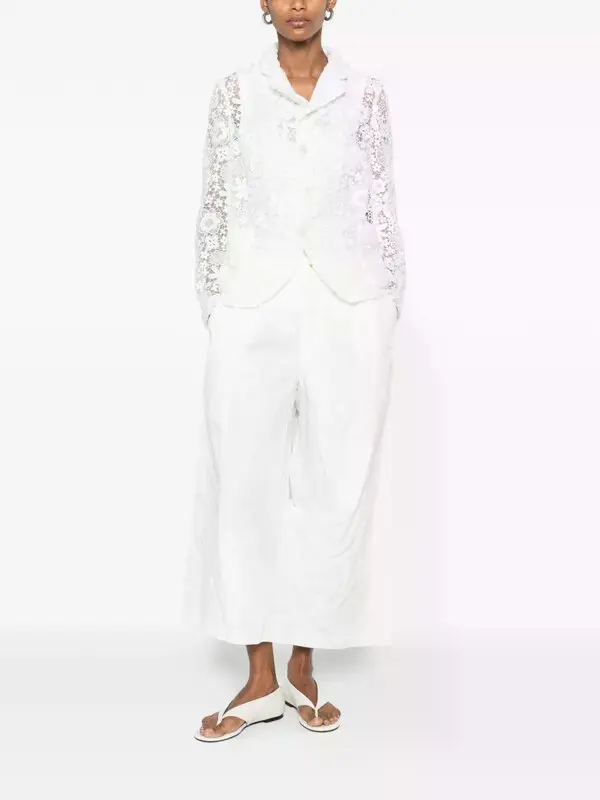 Comme Des Garçons Floral Lace Blazer