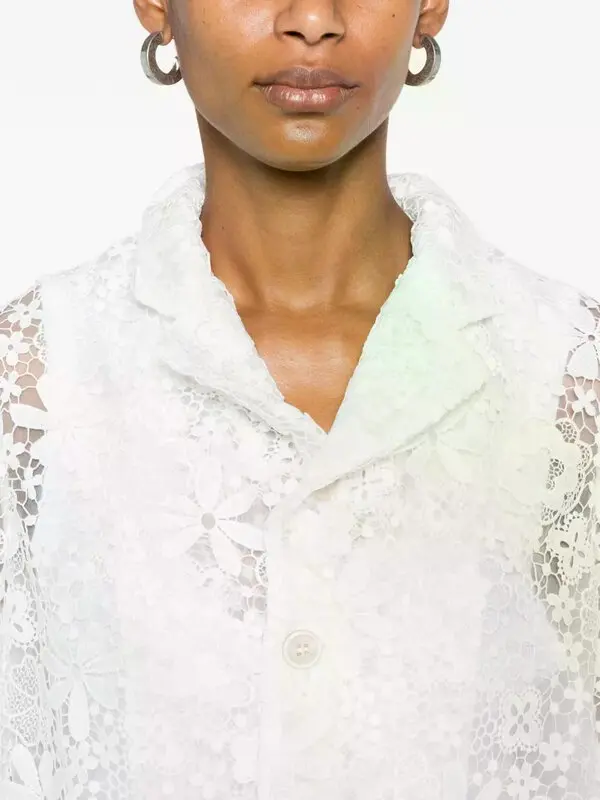Comme Des Garçons Floral Lace Blazer