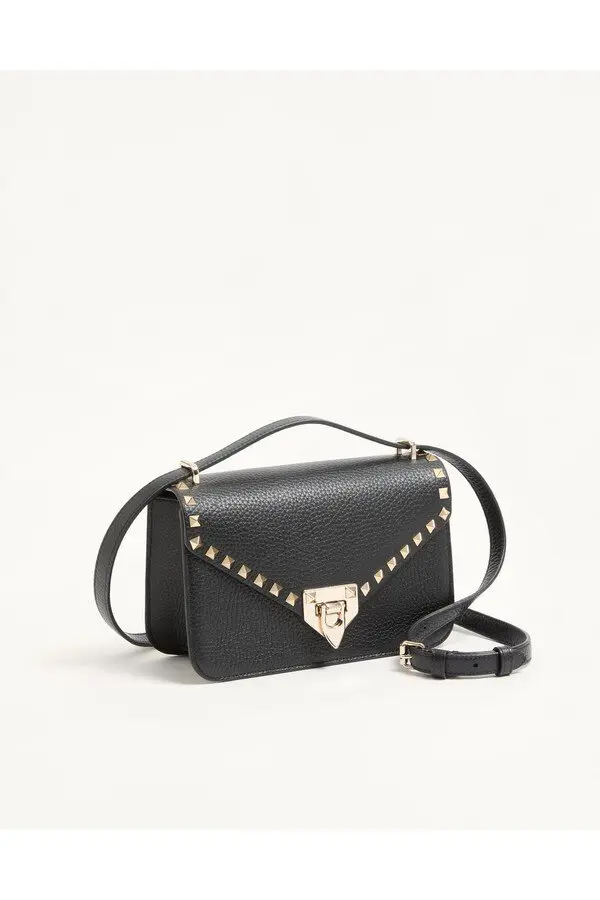 Valentino Garavani Rockstud Small Shoulder Bag - Black