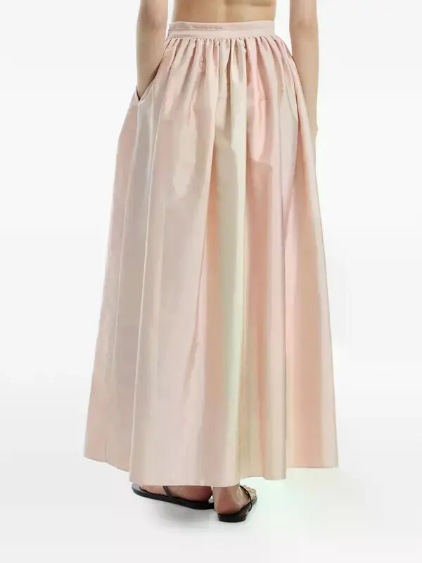 INTO THE EAST Pleated Silk Skirt