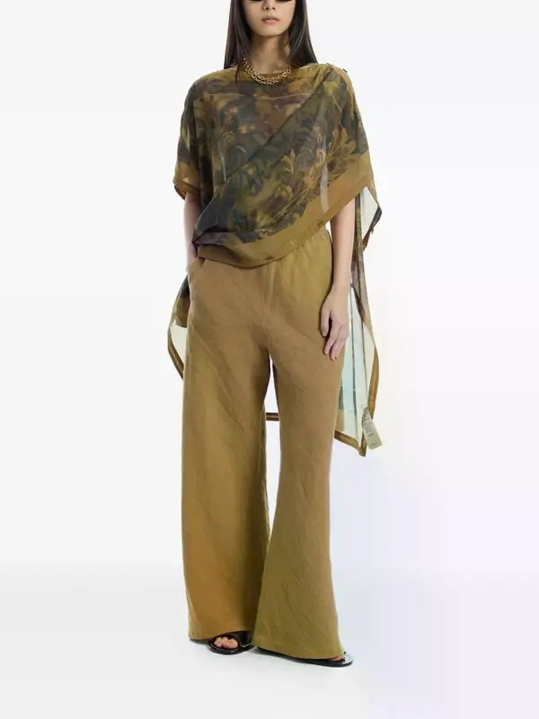 INTO THE EAST Elasticated Waist Wide-leg Trousers