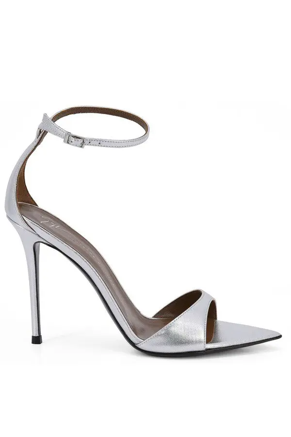 GIUSEPPE ZANOTTI Intriigo Strap 105 Laminated Leather Stiletto Sandals