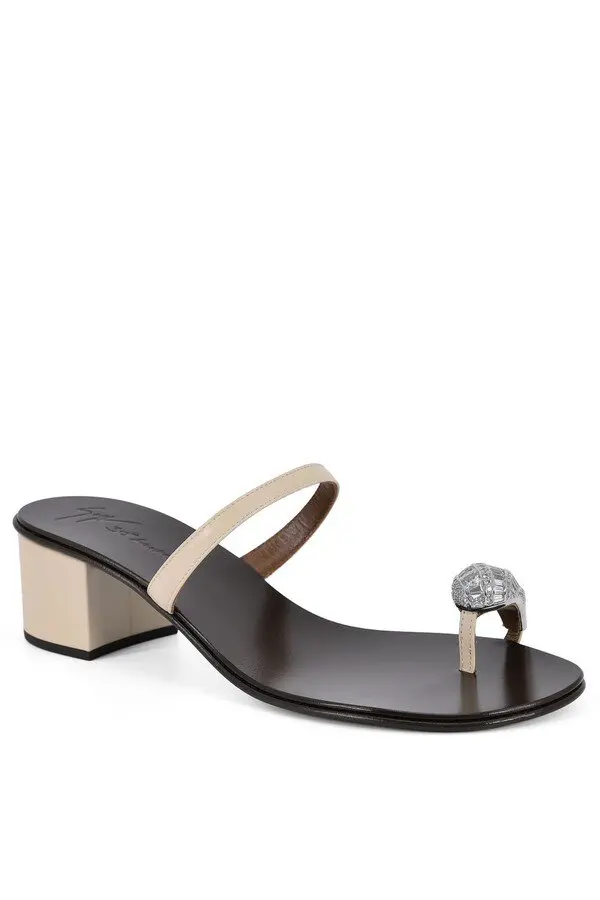 GIUSEPPE ZANOTTI Icon Ring Sandals - Brown