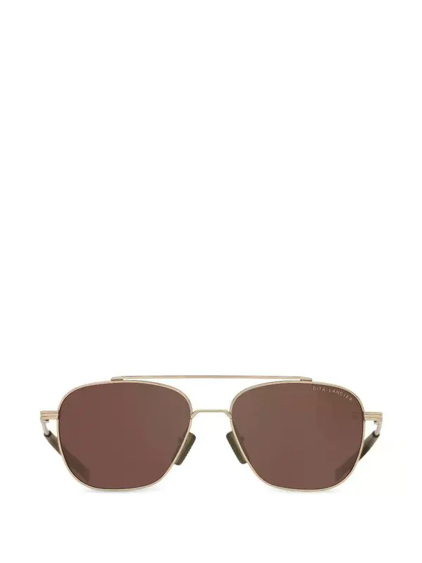 Dita Double-bridge Pilot Sunglasses - Gold