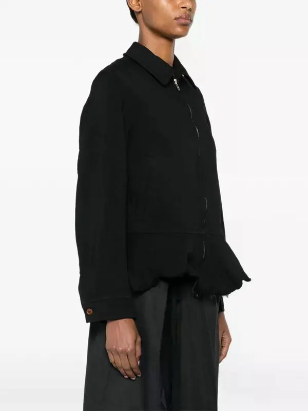 Comme Des Garçons Ruffled Raw-edge Jacket