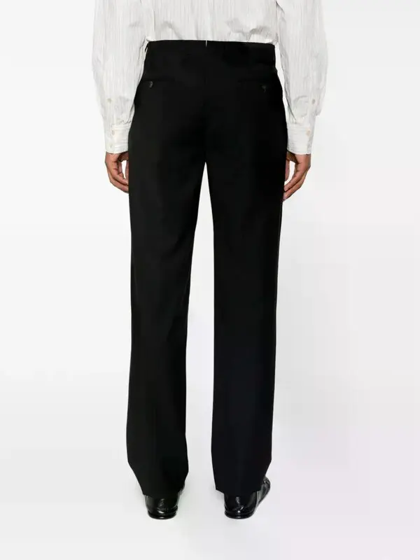 GERMANO 1952 Tailored Pressed-crease Trousers - Black
