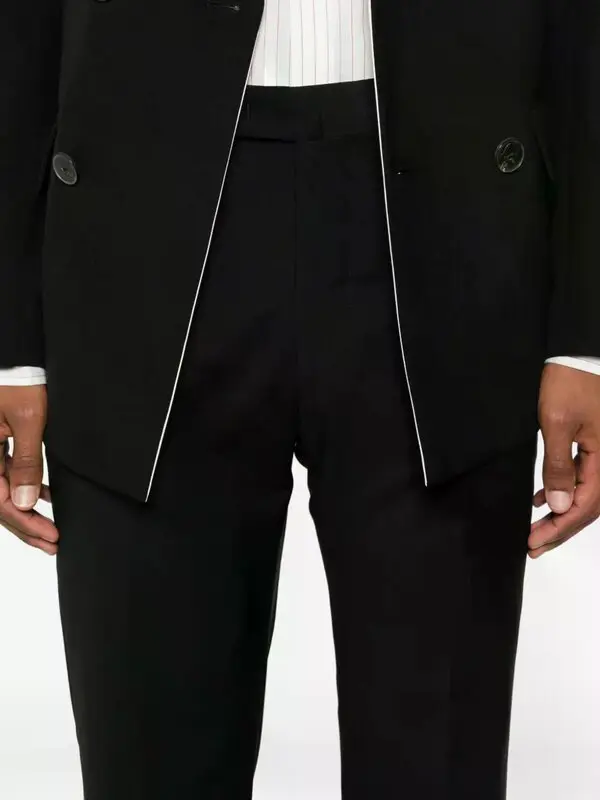GERMANO 1952 Tailored Pressed-crease Trousers - Black