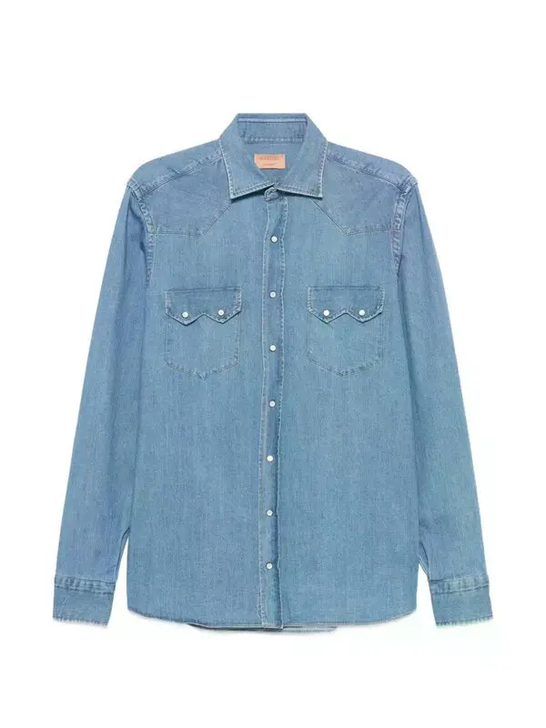 BORRIELLO NAPOLI Button-down Denim Shirt