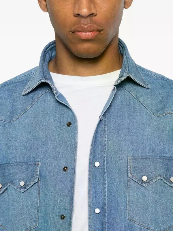 BORRIELLO NAPOLI Button-down Denim Shirt