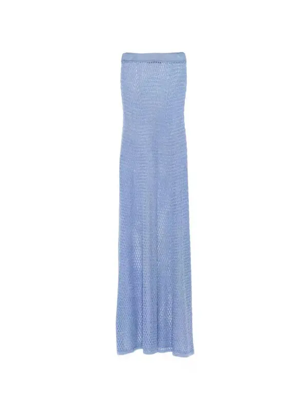 Kiki De Montparnasse Silk Crochet Maxi Skirt