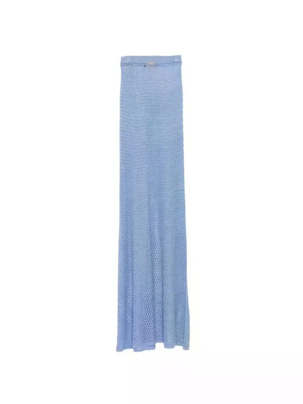 Kiki De Montparnasse Silk Crochet Maxi Skirt