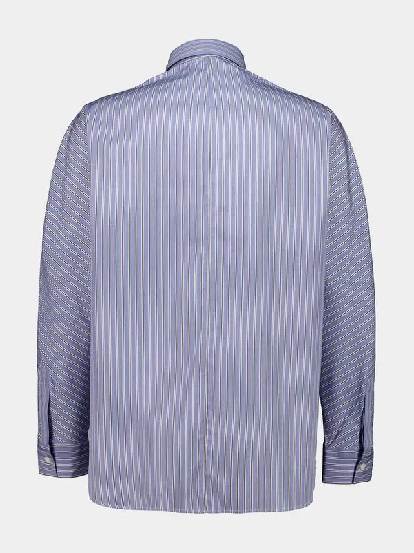 Givenchy Navy Stripe Cotton Button-up Shirt