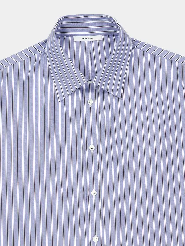Givenchy Navy Stripe Cotton Button-up Shirt