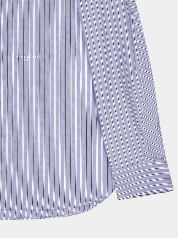 Givenchy Navy Stripe Cotton Button-up Shirt