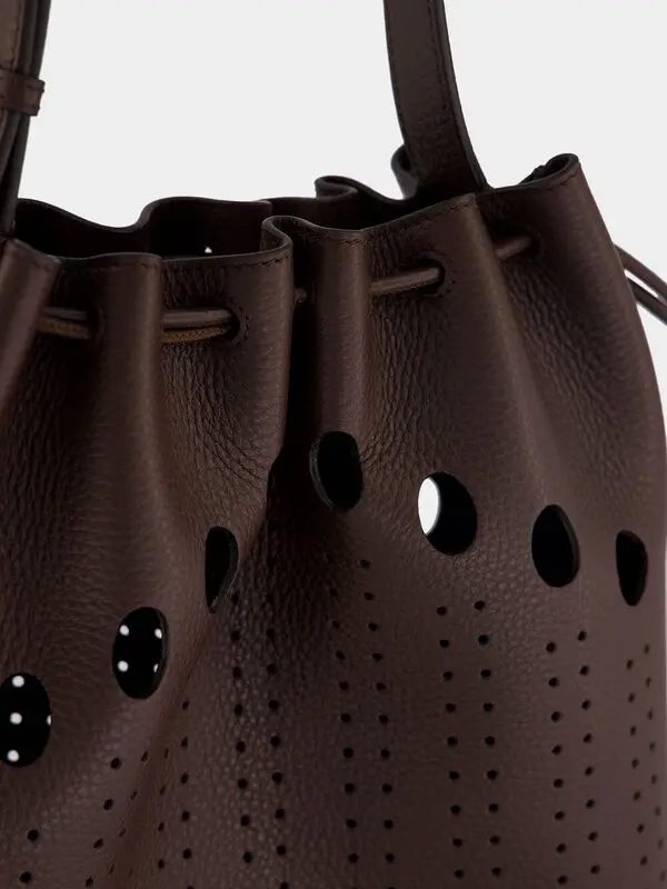 Valentino Garavani Perforated Leather Bucket Bag