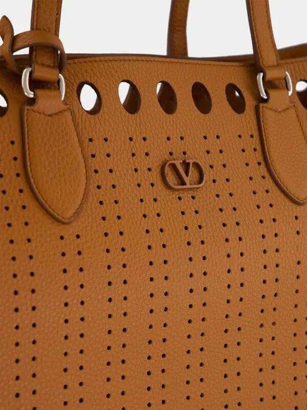 Valentino Garavani Perforated Leather Tote Bag