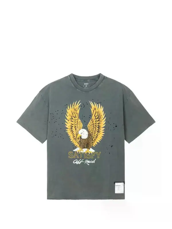 Satisfy Distressed Graphic-print T-shirt