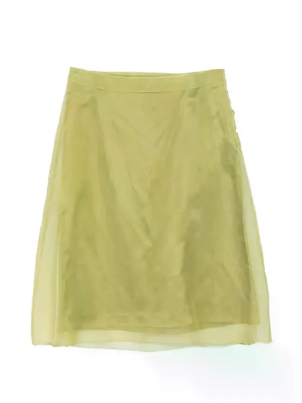 AMI Paris Sheer Layered Midi Skirt