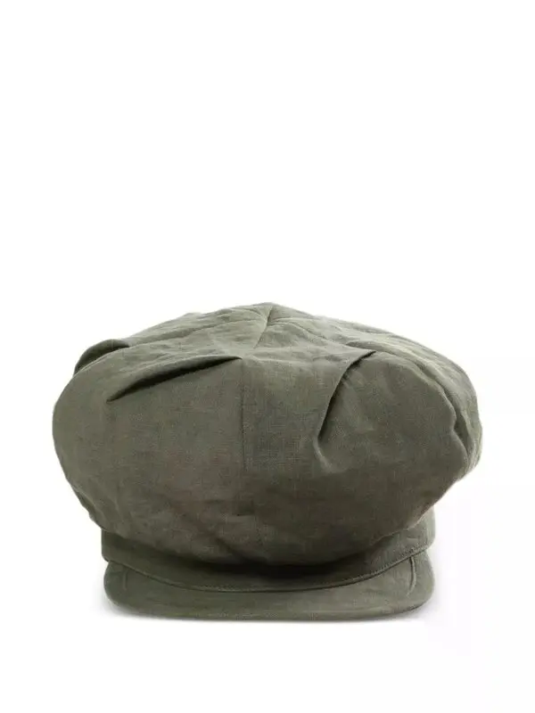Yohji Yamamoto Pleated Newsboy Hat - Green
