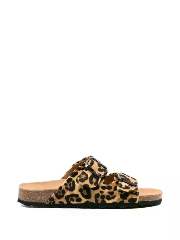 MC2 SAINT BARTH Leopard Print Sandals