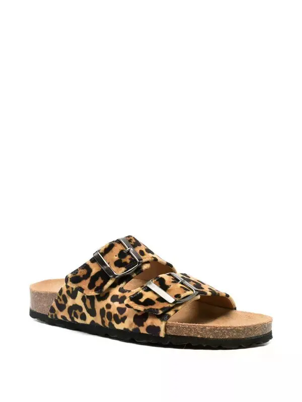MC2 SAINT BARTH Leopard Print Sandals