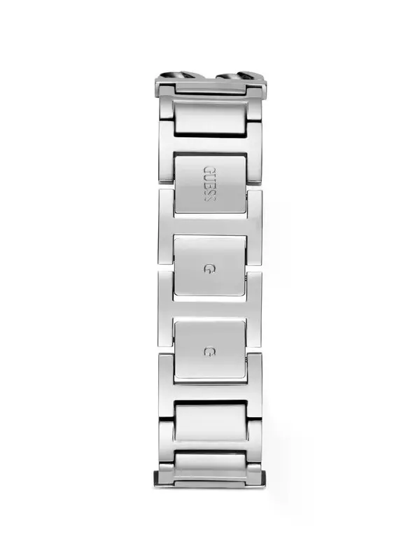 Guess Rectangular Face Watch With Crystal Embellished Bracelet