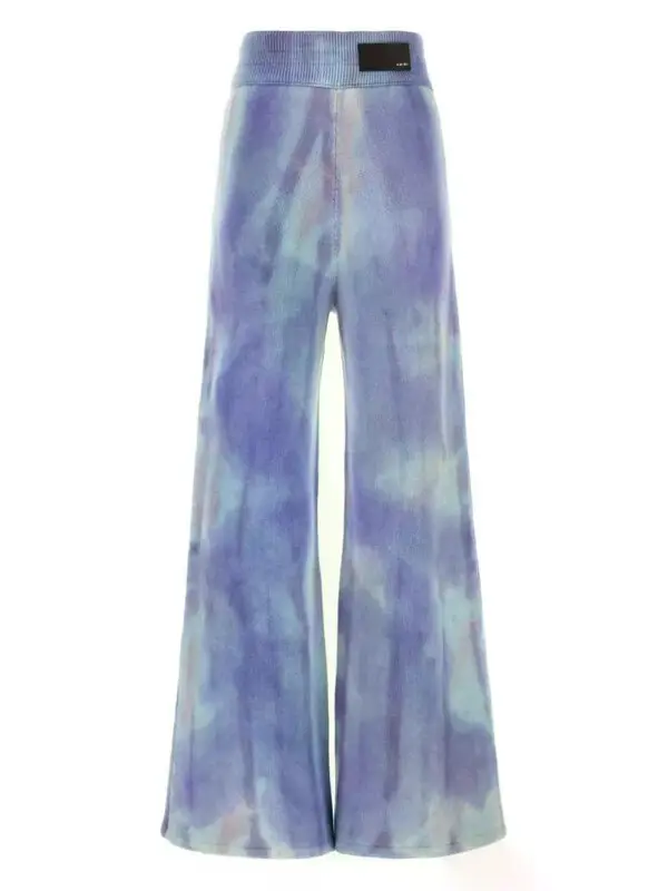 Amiri Tie-dye Wide-leg Track Pants