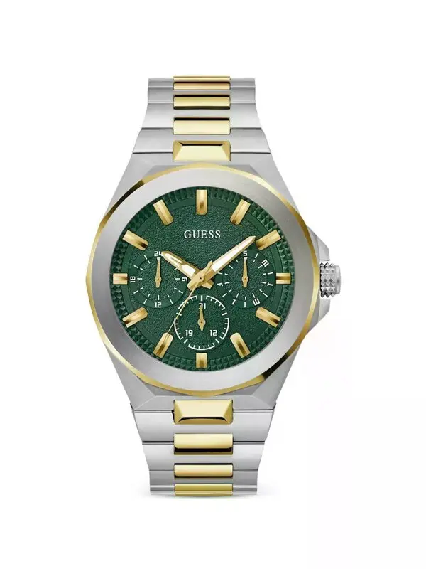 Guess Multi-function Watch With Two-tone Link Bracelet