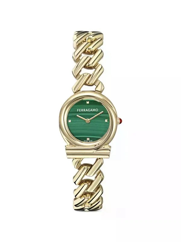 FERRAGAMO Gancini Twisted Chain 28mm Watch